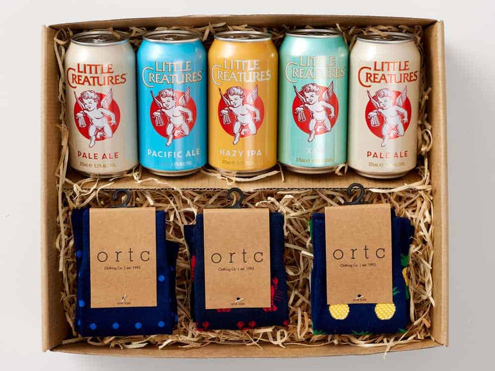 Little Creatures Beer + Socks Hamper - Australian Gourmet Gifts